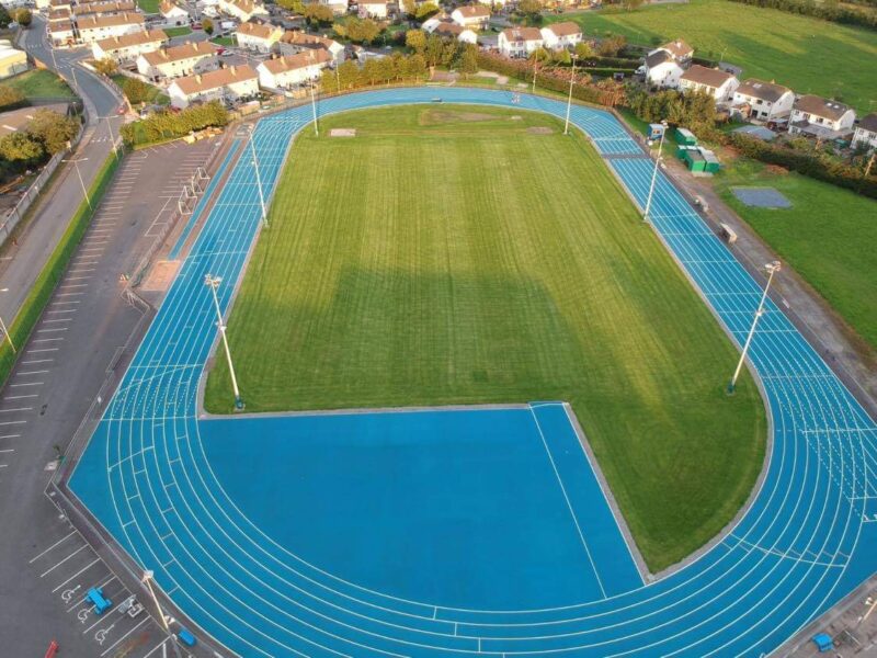 Installing a new running track for Claremont Stadium - SIS Pitches